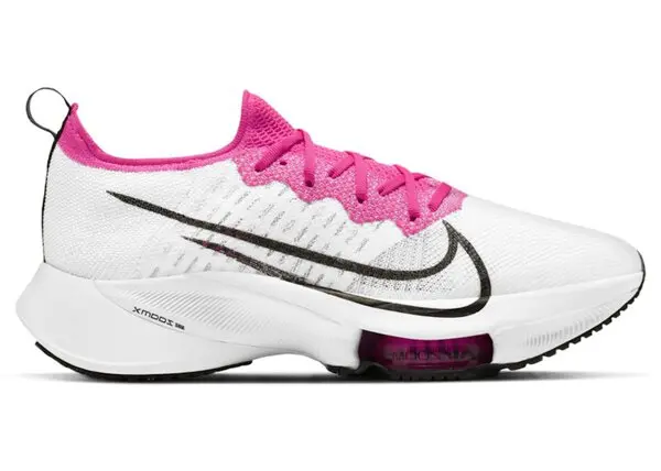 Nike Air Zoom Tempo Next% Flyknit - White/pink Blast/black