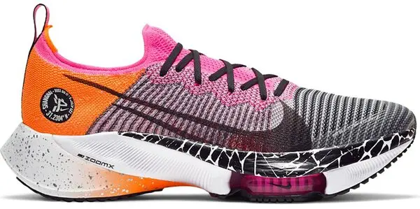 Nike Air Zoom Tempo Next% Flyknit Shanghai - White/black/hot Punch