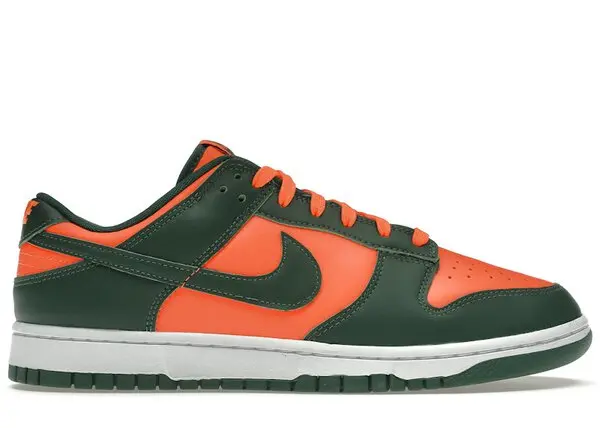 Nike Dunk Low Retro Miami Hurricanes Sneakers