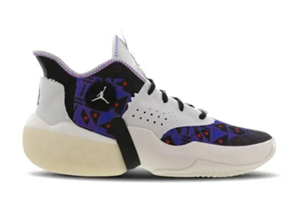 JORDAN React Elevation Quai 54 Sneakers - White/purple/black