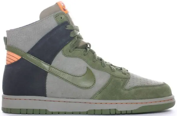 Nike Dunk High Nl Sneakers - Classic Olive/slate Grey/mandarin