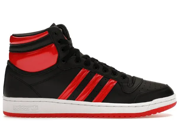 Adidas Top Ten Hi Patent Sneakers - Core Black/vivid Red/cloud White