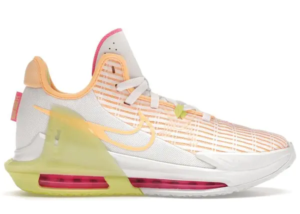 Nike Lebron Witness 6 - White/light Melon Orange/light Lemon Yellow