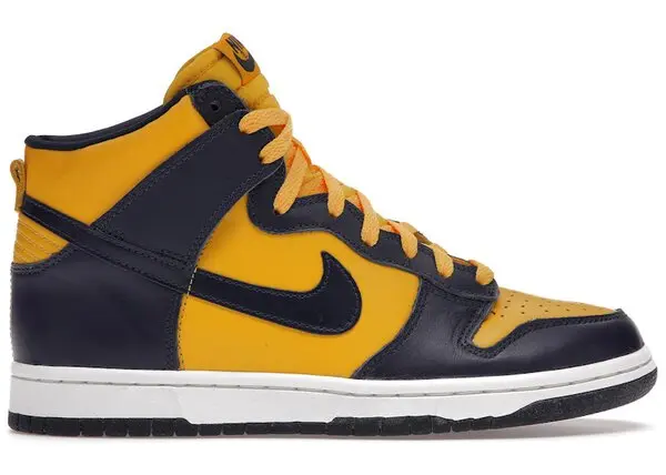Nike Dunk High Michigan - Midnight Navy Blue/varsity Maize