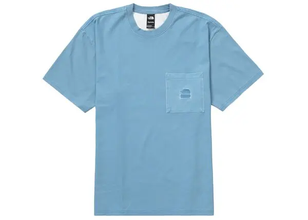Supreme The North Face Pigment Printed Pocket Tee Shirt - Turquoise