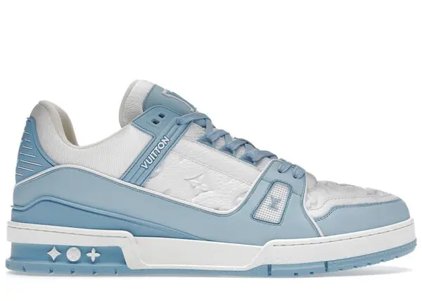 LOUIS VUITTON Trainer Lowin Sneakers - White/sky Blue