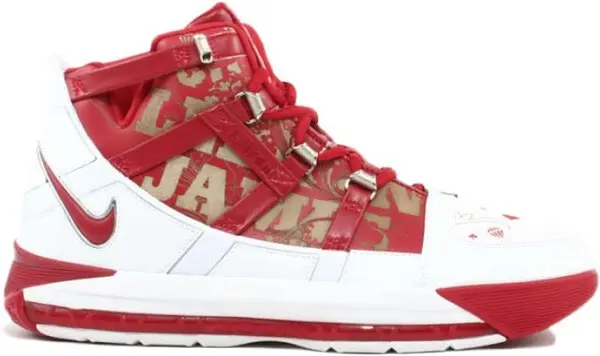 Nike Lebron Zoom 3 Allstar Sneakers - White/varsity Red/chrome