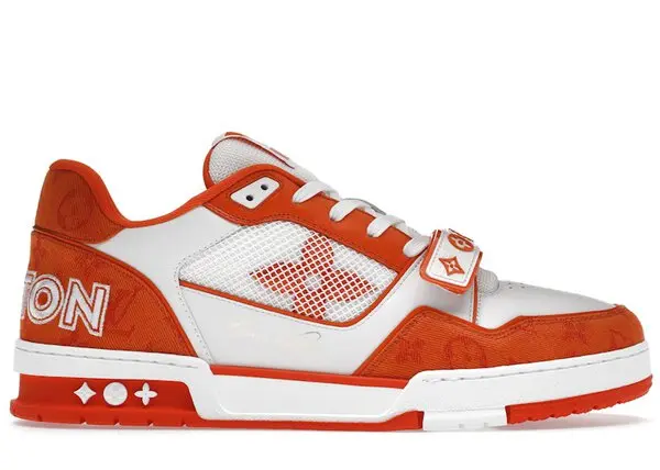 LOUIS VUITTON Trainer Monogram Denim - White/orange