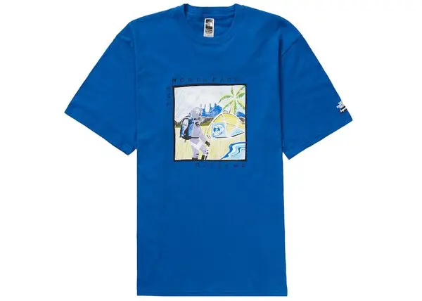 Supreme The North Face Sketch Short Sleeve Top - Blue