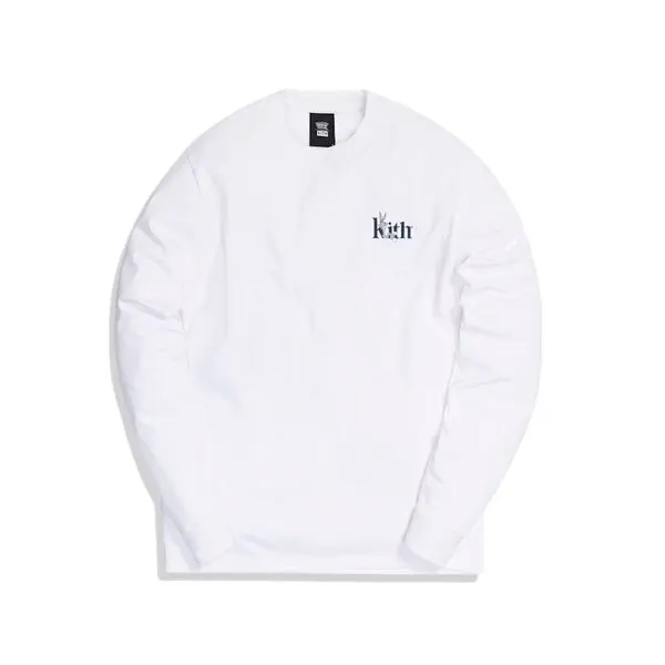 Kith X Looney Tunes Bugs Serif Long Sleeve Tee Shirt - White