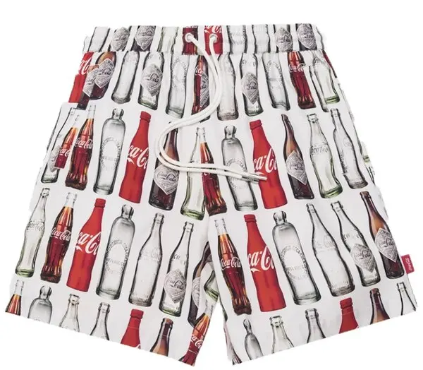 Kith X Coca-cola Surf Board Print Hardaway Shorts