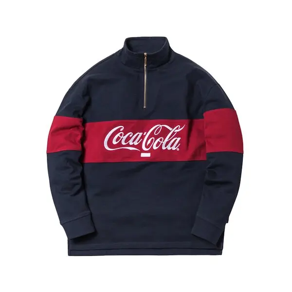 Kith X Cocacola Quarterzip Rugby - Navy Blue