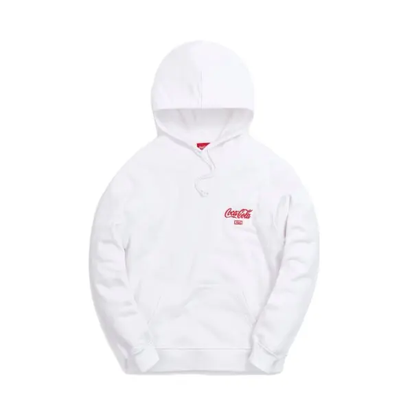 Kith X Coca-cola Ribbon Logo Hoodie - White