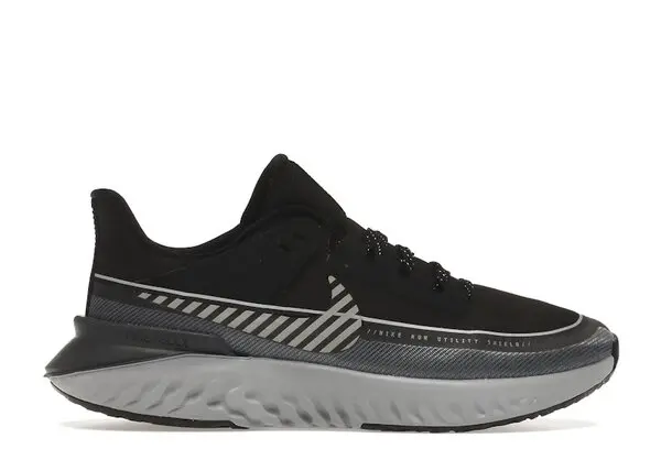 Nike Legend React 2 Shield Sneakers - Black/reflect Silver/dark Grey
