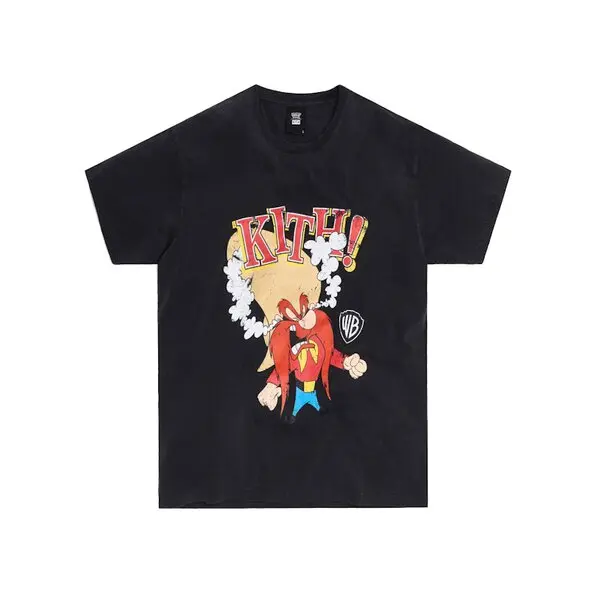 Kith X Looney Tunes Yosemite Sam Vintage Tee Shirt - Black