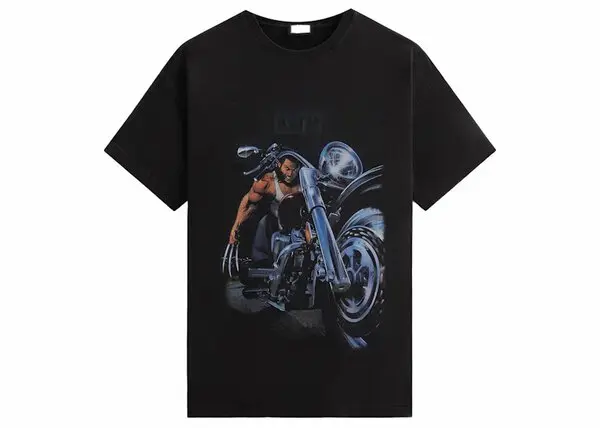 Kith X Marvel Xmen Chopper Vintage Tee Shirt - Black Ph