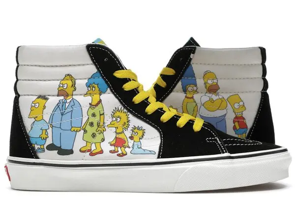 VANS Sk8-hi The Simpsons Family Portrait Sneakers - Black/white
