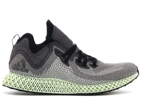 Adidas Alphaedge 4d Sneakers - Core Black/grey Aero/ash Green