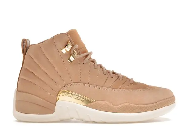 JORDAN 12 Retro High-top Sneakers - Vachetta Tan/metallic Gold/sail