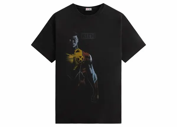 Kith X Marvel Xmen Colossus Vintage Tee Shirt - Black Ph