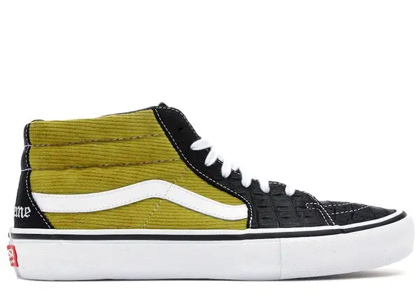 VANS Sk8mid Supreme Croc Corduroyin - Black/mustard