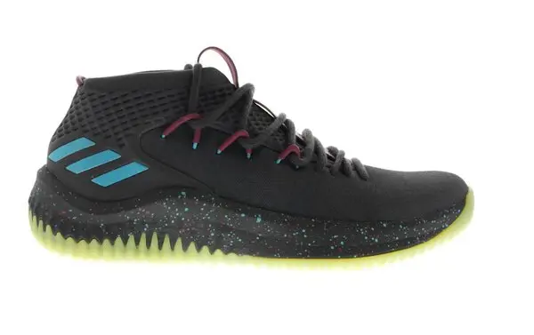 Adidas Dame 4 Blackin Sneakers - Core Black/glow