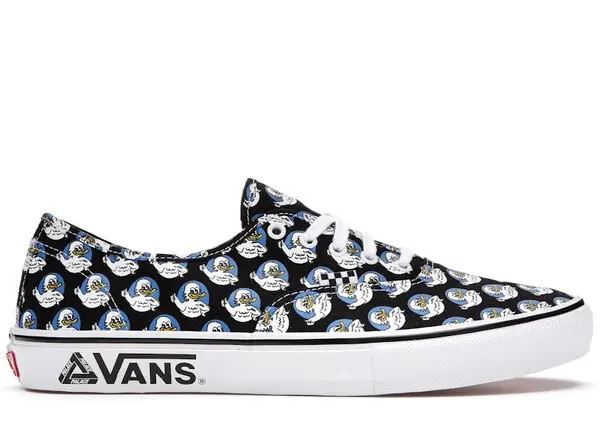 VANS Skate Authentic Palace Jeremy The Duck Sneakers - Black/white/royal