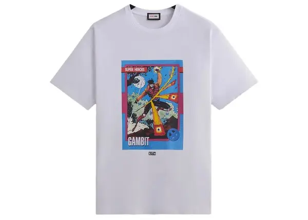 Kith X Marvel Xmen Gambit Card Vintage Tee Shirt - White Ph