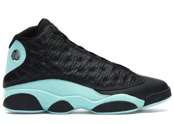 JORDAN Retro - Black/metallic Silver/island Green