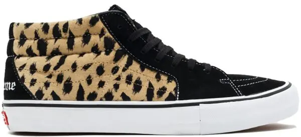 VANS Sk8-mid Supreme Velvet Leopard Sneakers