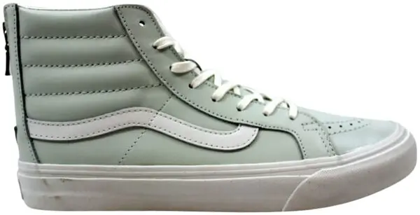 VANS Sk8-hi Slim Leather Sneakers - Zephyr Blue/black