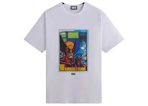 Kith X Marvel Xmen Wolverine Card Vintage Tee Shirt - White Ph