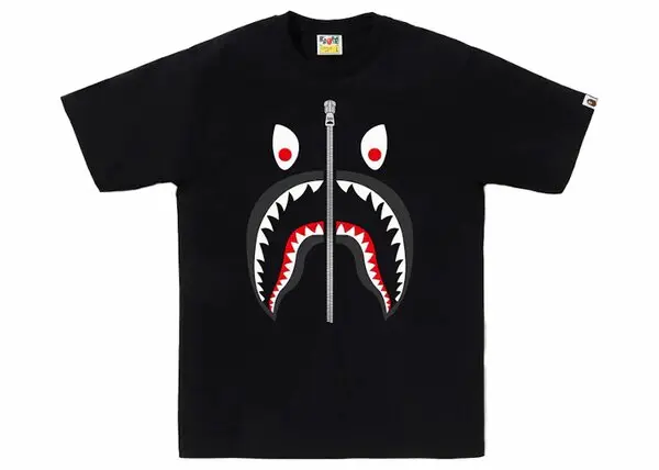 BAPE Mad Shark Tee Shirt - Black