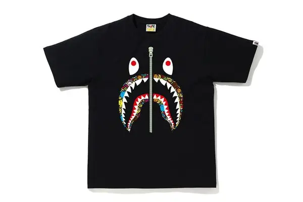 BAPE Milo Banana Pool Shark T-shirt - Black