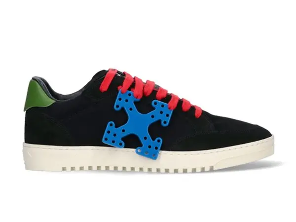Off-White Vulcanized 5.0 Low Top Sneakers - Black/blue/green