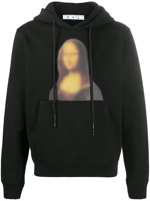 Off-White Slim Fit Monalisa Hoodie - Black