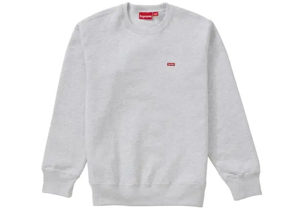 Supreme Small Box Crewneck Sweatshirt - Ash Grey