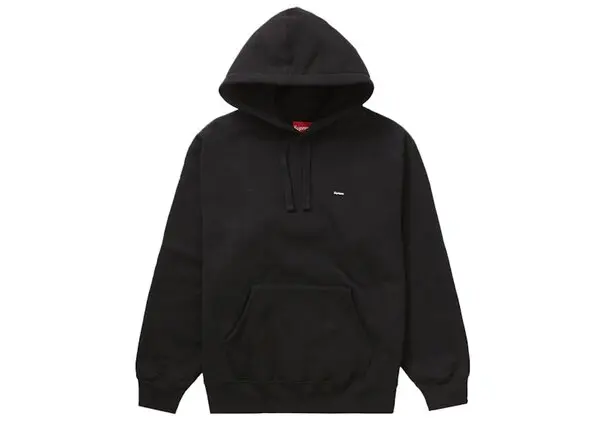 Supreme Small Box Drawcord Hooded Sweatshirt - Black