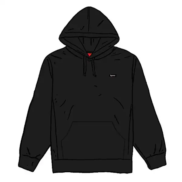 Supreme Small Box Hooded Sweatshirt - Black | Editorialist