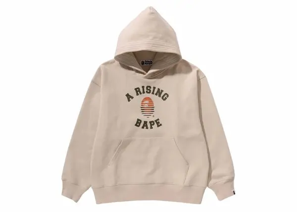 BAPE Relaxed Fit Pullover Hoodie - Ivory