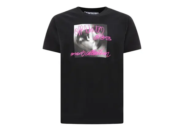 Off-White Tornado Type Slim Fit Short Sleeve Tee Shirt