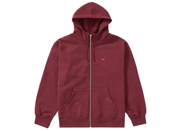 Supreme Small Box Facemask Zip Up Hooded Sweatshirt - Plum
