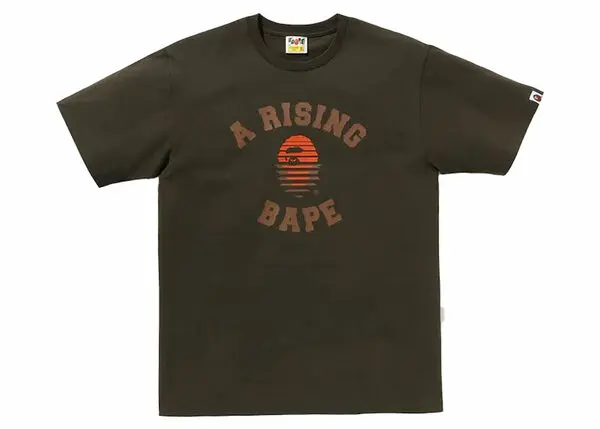 BAPE A Rising Tee Shirt - Olivedrab Green