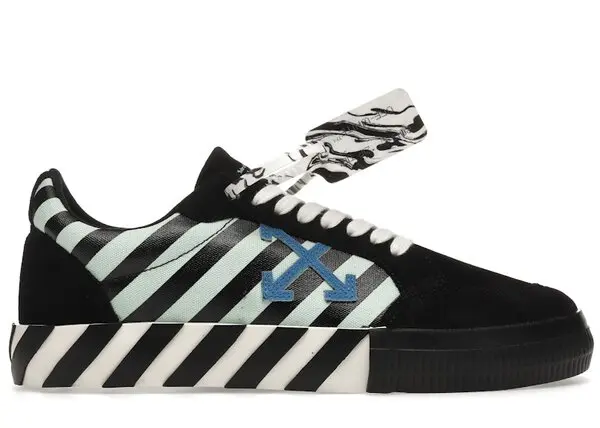 Off-White Off Vulc Low Arrow Sneakers - Black/blue/white