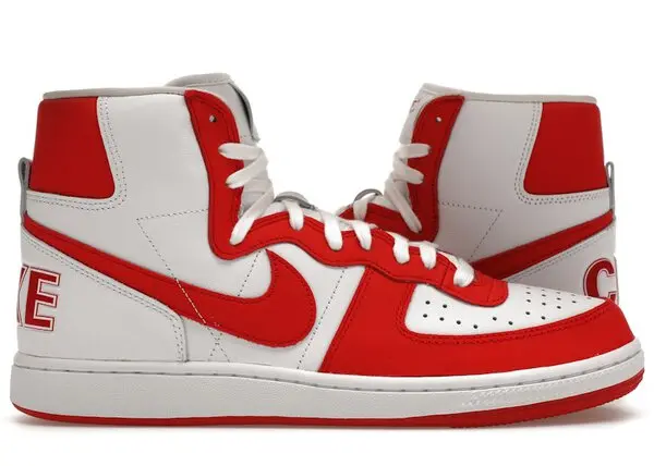 Nike Terminator High Sp Comme Des Garcons Homme Plus Redin Sneakers - White/university Red