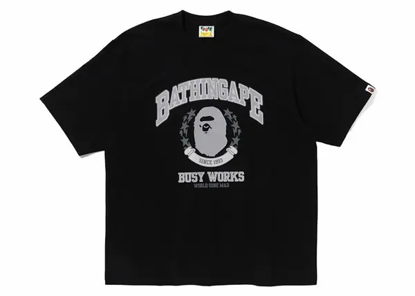 BAPE Relaxed Fit Tee Shirt - Black