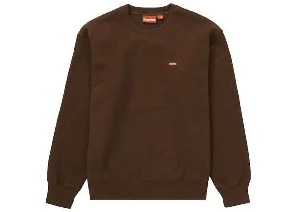 Supreme Small Box Crewneck Sweatshirt - Dark Brown