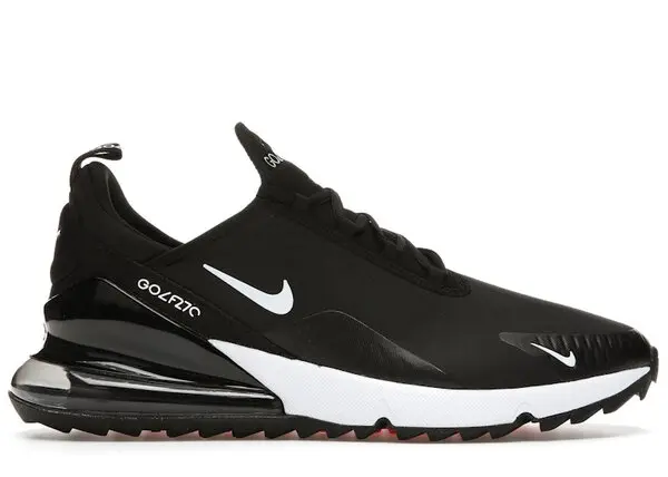 Nike Air Max 270 Golf Sneakers - Black/hot Punch/white