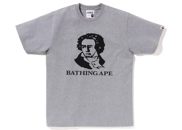 BAPE Bathing Ape Beethoven Tee Shirt - Grey