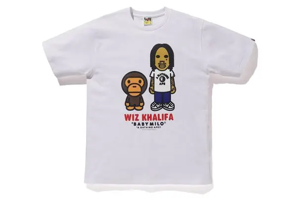 BAPE Baby Milo X Wiz Khalifa Tee Shirt - White